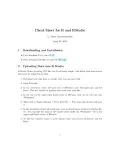 Cheat Sheet For R And RStudio Open Computing Facility Cheat Sheet For R And Rstudio Open