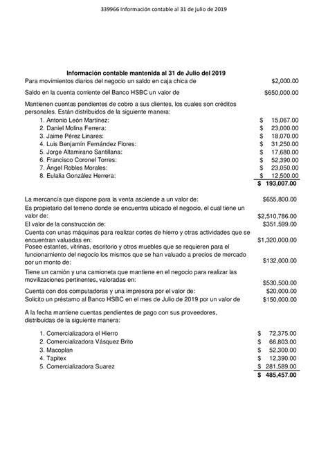 Proyecto Integrador Etapa 1 Contabilidad De Activos Y Pasivos