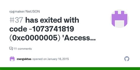 Has Exited With Code 1073741819 0xc0000005 Access Violation
