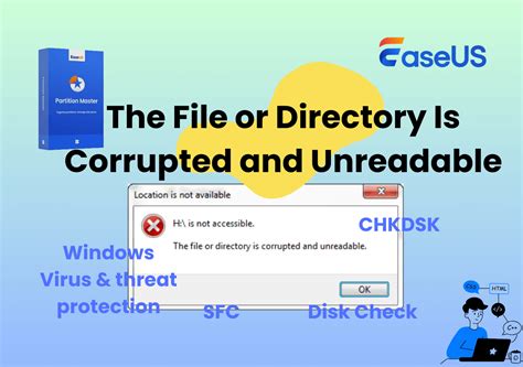 How To Fix The File Or Directory Is Corrupted And Unreadable Error Easeus