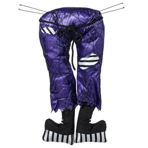 16 Frankenstein Legs Wreath Accent Purple