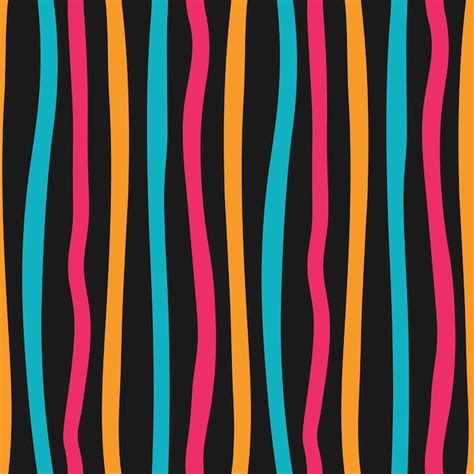 Premium Vector Seamless Pattern With Vertical Wavy Lines