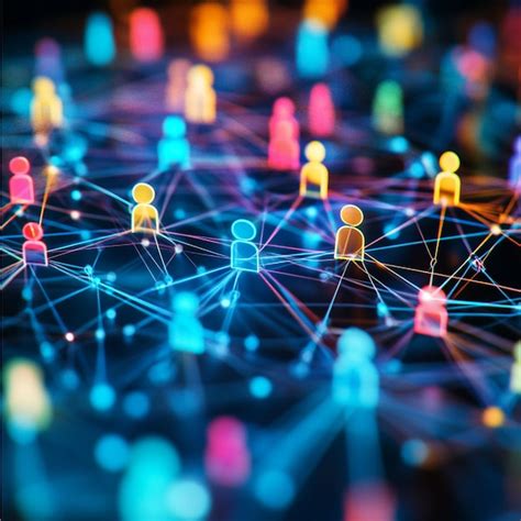 A Concept Image Of A Network Graph Visualizing Social Connections And Interactions Premium Ai