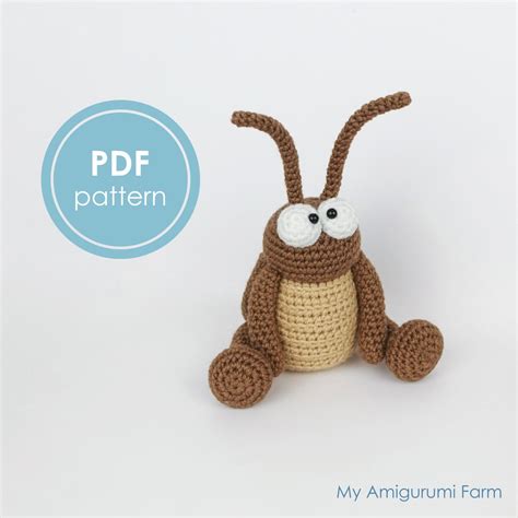 Pattern Cockroach Amigurumi Pattern Crochet Cockroach Pattern Bug