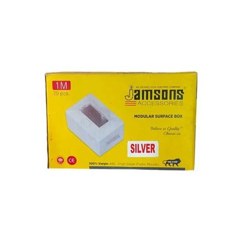 Abs Jamsons 1 Modular Plate Box Silver At Rs 480 Box In Ahmedabad Id 2854034243873