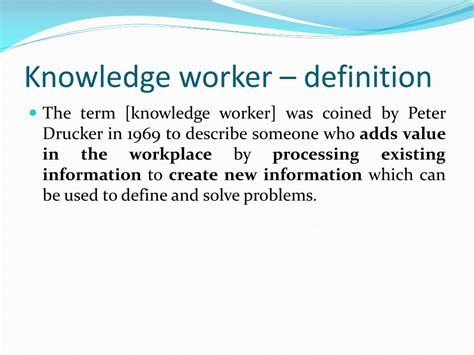 Ppt Knowledge Workers Powerpoint Presentation Free Download Id3408414