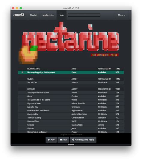 Github Jllodracmod3 Cmod3 Module It Xm S3m Mod Music Player
