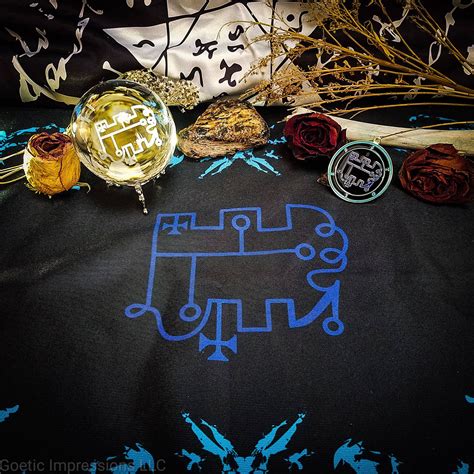 Stolas Altar Cloth Ars Goetia Sigil Altar Cloth Wall Etsy Hong Kong