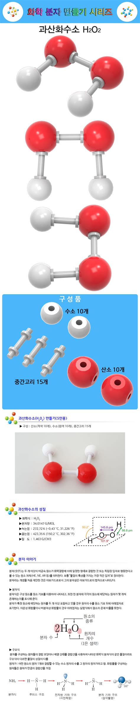 분자구조 만들기과산화수소 5인용