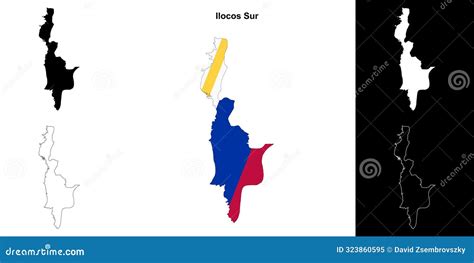 Ilocos Sur Outline Map Stock Vector Illustration Of Contour 323860595