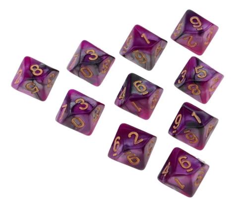 Dado D10 Set De 10pcs Opción 6 Opción 6 Cuotas Sin Interés