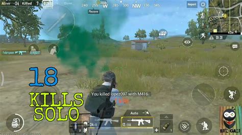 18 Solo Kills Solo Vs Squad Pubg Mobile Youtube