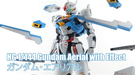 Hg 1144 Gundam Aerial With Effect Custom Build Youtube Hg 1144