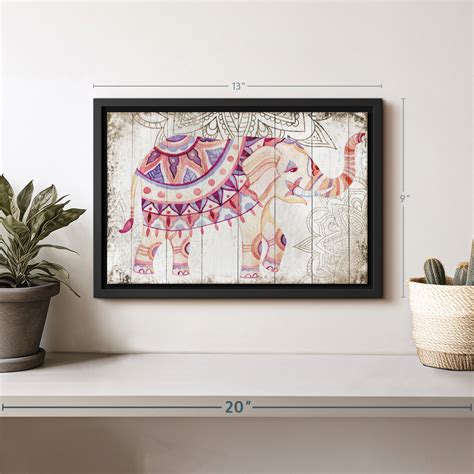 Bungalow Rose Wooden Mandala Elephant Wall Art Wayfair