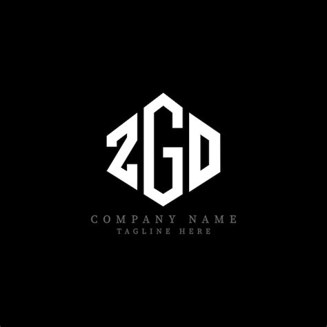 premium vector zgo letter logo design with polygon shape zgo polygon