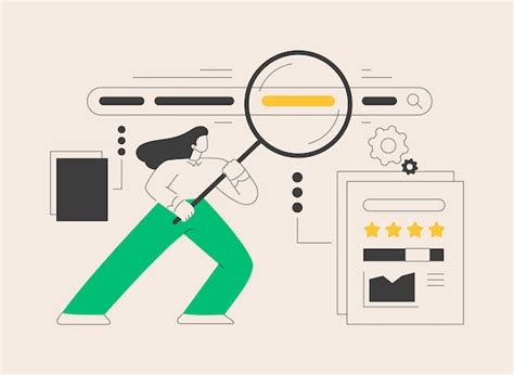 premium vector keyword research abstract concept vector illustration