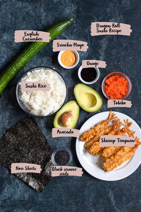 Dragon Roll Recipe Green Dragon Sushi Roll Pure Food Juice