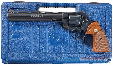 COLT PYTHON IN BLUE WITH INCH BAR For Sale At Gunsamerica Com