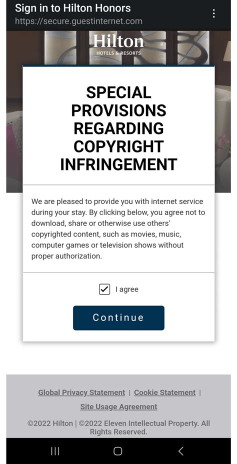 New Dialogue Box When Connecting To Wifi R Hilton