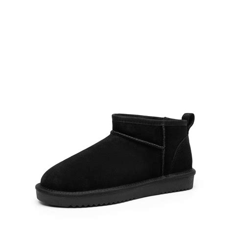 Dream Pairs Ankle Winter Mini Boots For Women Genuine Suede Faux Fur
