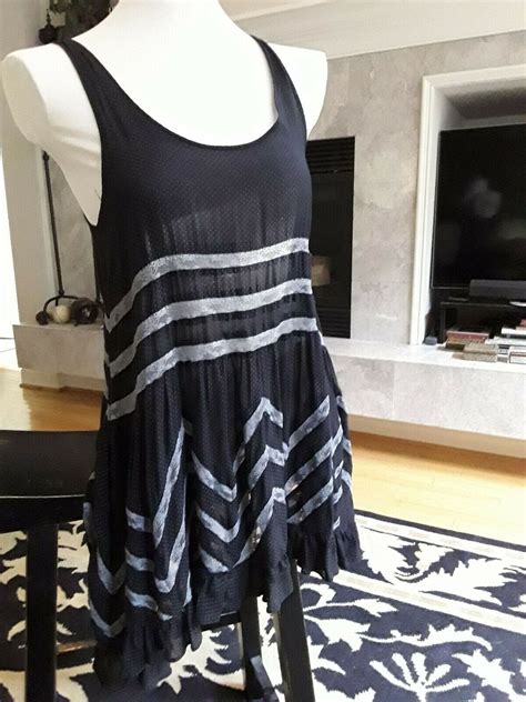 Free People Intimately Black Lace Nightie Size Xs Gem