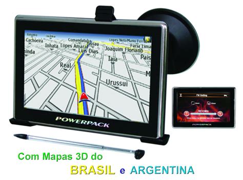 Gps Powerpack 5012 Tela 50 Transmissor Fm Mapa Atualizado Apel