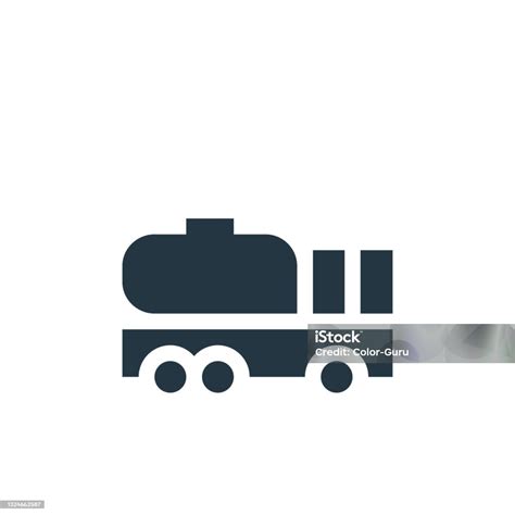 유조선 트럭 아이콘 웹 사이트 디자인 및 모바일 앱 개발 인쇄를위한 글리프 탱커 트럭 아이콘 흰색 배경에 격리 된 기계 컬렉션에서 유조선 트럭 아이콘 가솔린에 대한 스톡