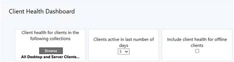 客户端运行状况仪表板显示一些失败的设备 Configuration Manager Microsoft Learn