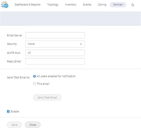 Connectrix Brocade B Series Sannav How To Configure Sannav Event Notifications And Email Setup