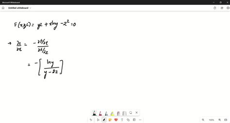 solved use equations 6 to find ∂z ∂x and ∂z ∂y y z x lny z 2