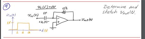 Solved Determine And Sketch Vout T Chegg