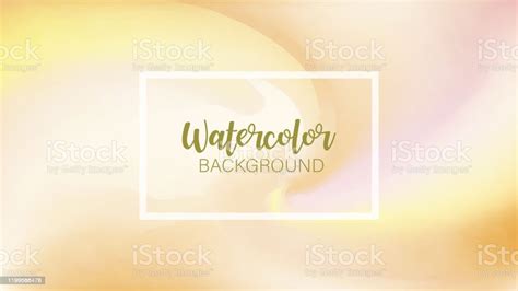 파스텔 수채화 배경입니다 패션 배경 수채화 브러시 스트로크 창조적 인 그림 예술적인 색상 팔레트 벡터 그림입니다 금 금속에 대한 스톡 벡터 아트 및 기타 이미지 Istock
