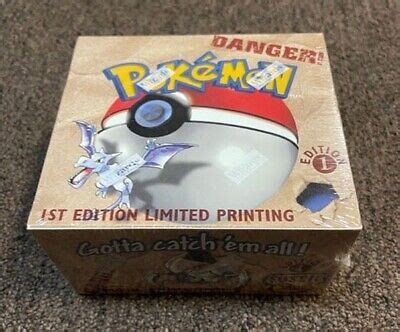 1999 Pokemon TCG 1st Edition Fossil Booster Pack Box FACTORY SEALED