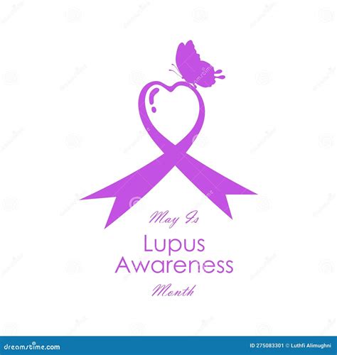 Lupus Awareness Month Symbol Stock Illustration