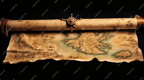 Premium Photo Ancient Scroll Map