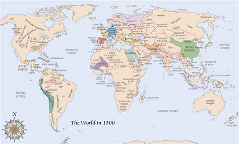 Map Of World 1500