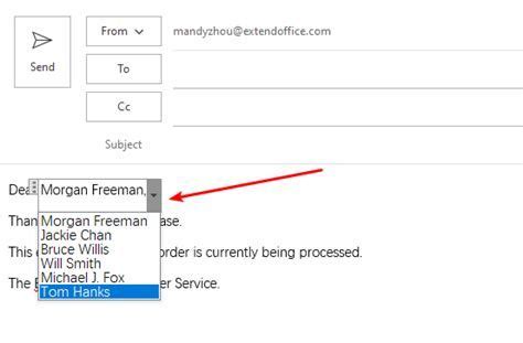 Create A Dropdown Menu In Outlook Template At Templateart Templates Menu Template Outlook