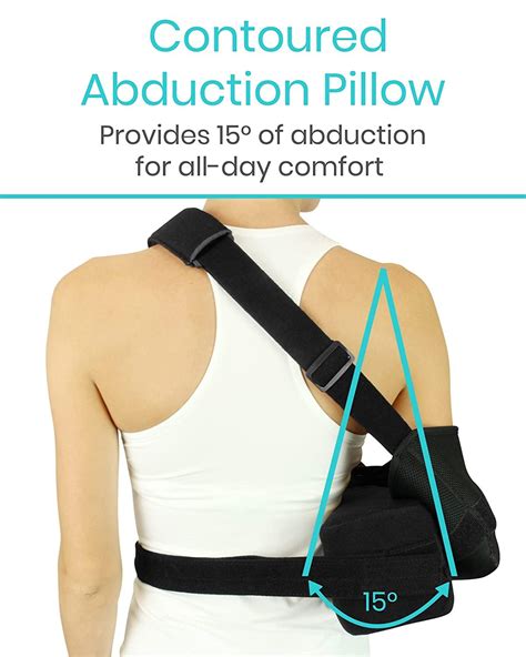 Vive Shoulder Abduction Sling Immobilizer Brace For Rotator Cuff