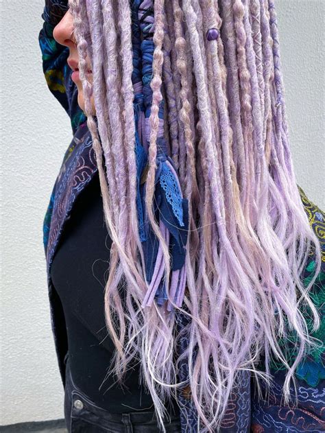 Ready To Ship Amethyst Set Synthetic Crochet Dreads Pastel Dusty