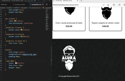 Página Barbería Alura Html5 Y Css3 Parte 2 Posicionamiento Listas Y