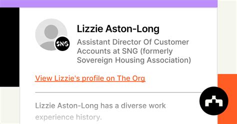 Lizzie Aston Long Assistant Director Of Customer Accounts At Sng