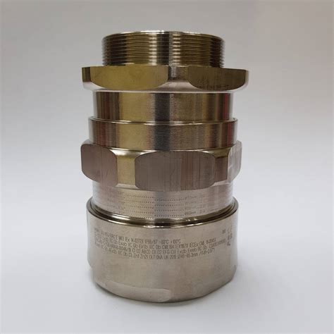 M63 Size E Hawke 501 453 RAC E M63 Brass Nickel Plated Cable Gland
