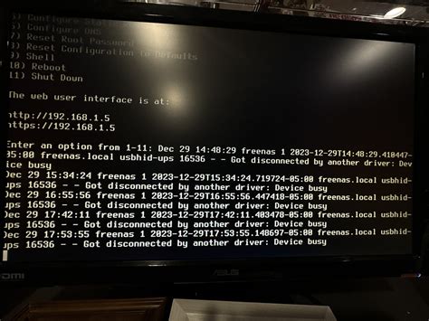 Ups Error Message Truenas Community