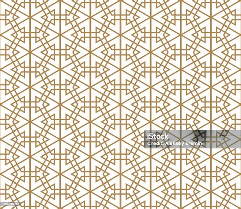 Seamless Traditional Japanese Ornament Kumiko Stock Illustration