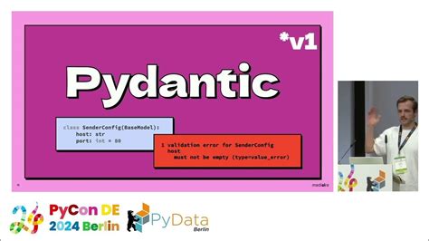 Robust Configuration Management With Pydantics Data Validation Pycon De And Pydata Berlin 2024