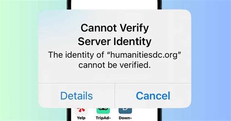 Cannot Verify Server Identity On Iphone Top 6 Ways To Fix It
