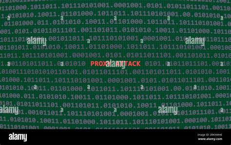 Cyber Attack Proxy Attack Vulnerability Text In Binary System Ascii