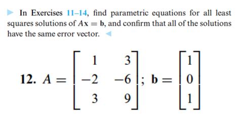 Solved In Exercises 11 14 Find Parametric Equations For All