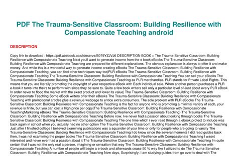 Ppt Pdf The Trauma Sensitive Classroom Building Resilience With