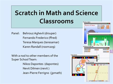 Ppt Scratch In Math And Science Classrooms Powerpoint Presentation